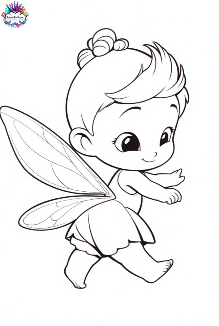 Desenhos de Fada Para Colorir - 90 Imagens Para Imprimir e Pintar