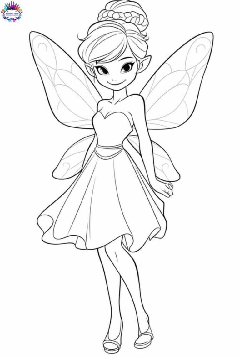 Desenhos de Fada Para Colorir - 90 Imagens Para Imprimir e Pintar