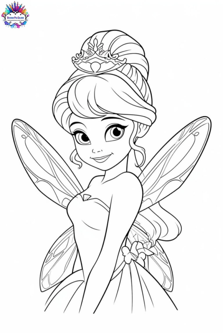Desenhos de Fada Para Colorir - 90 Imagens Para Imprimir e Pintar