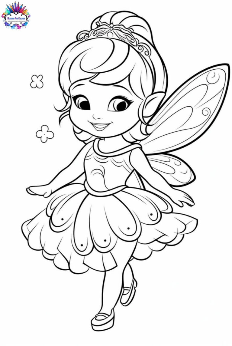 Desenhos de Fada Para Colorir - 90 Imagens Para Imprimir e Pintar