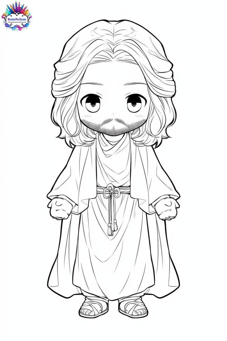 Desenho de Jesus Para Colorir + de 60 Imagens Para Imprimir