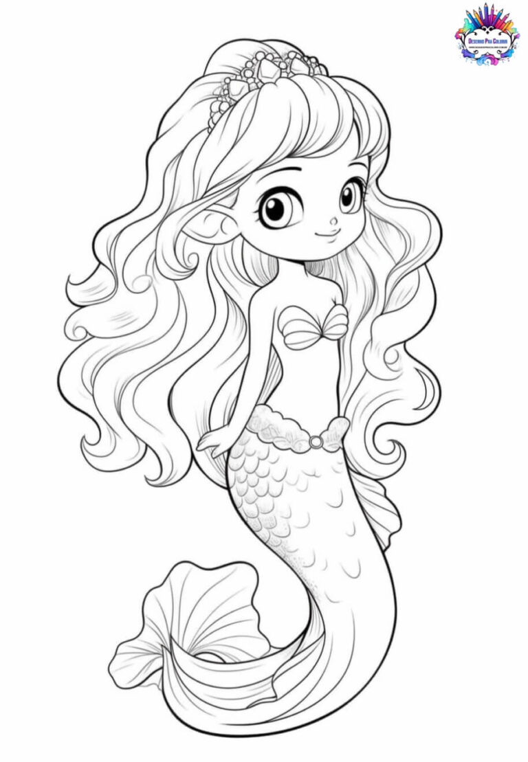 Sereia Para Colorir + De 30 Desenhos Para Imprimir e Pintar