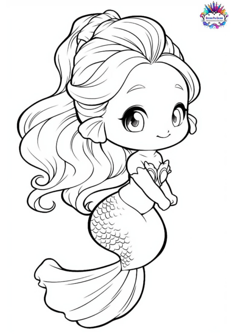 Sereia Para Colorir + De 30 Desenhos Para Imprimir e Pintar
