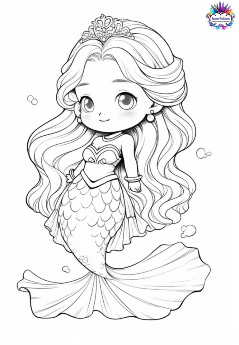 Sereia Para Colorir + De 30 Desenhos Para Imprimir e Pintar