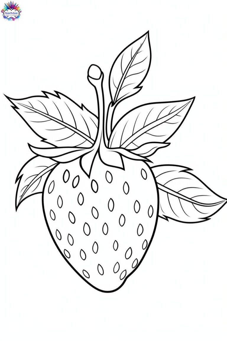 Morango Para Colorir - Dezenas de Lindas Imagens Para Pintar