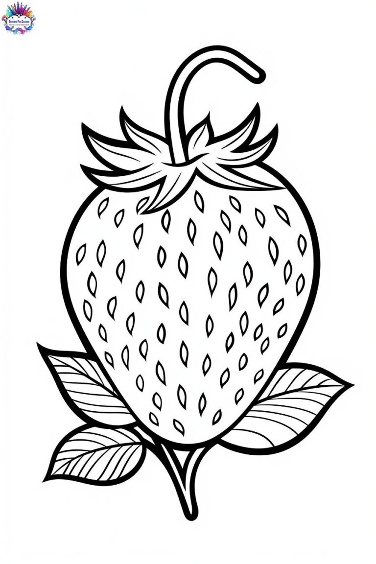 Morango Para Colorir - Dezenas de Lindas Imagens Para Pintar