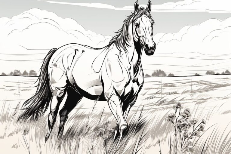 Cavalo Para Colorir - Dezenas de Imagens Grátis Para Pintar