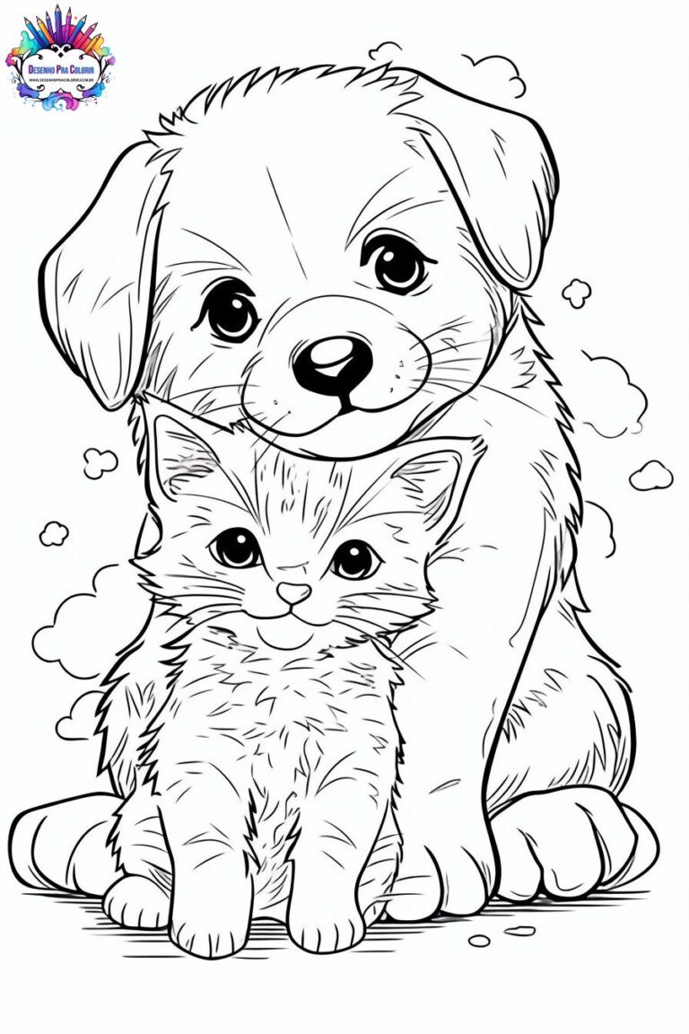 Desenho Para Colorir Cachorro + 220 Imagens de Várias Raças