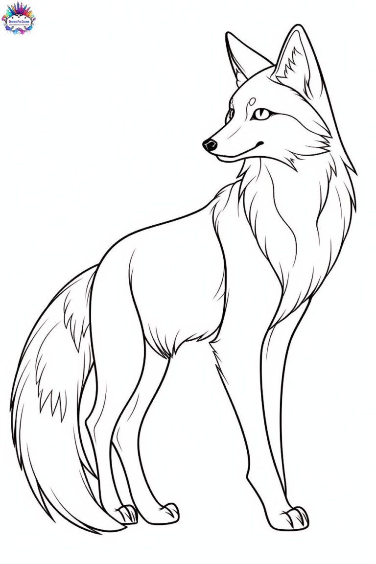 Desenho de Animais Para Colorir de Raposa + De 30 Imagens!