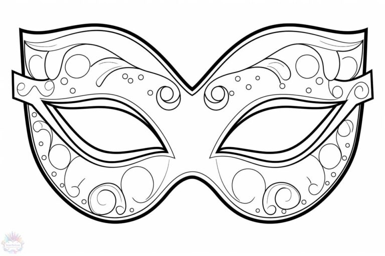 Máscara Para Colorir + De 90 Desenhos Para Imprimir e Pintar