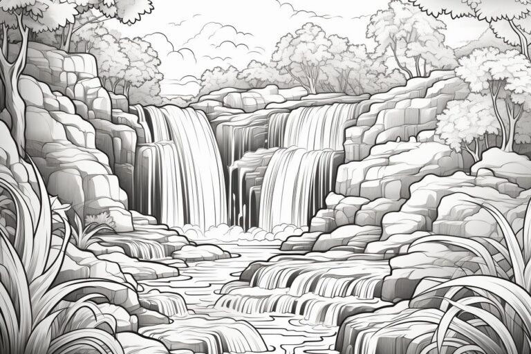 Paisagem Para Colorir + De 90 Desenhos Para Imprimir e Pintar