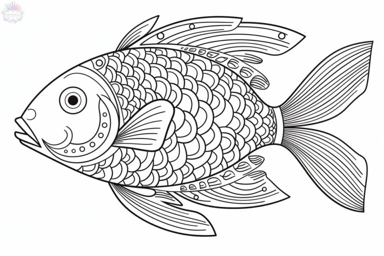 Peixe Para Colorir + De 80 Desenhos Para Imprimir e Pintar