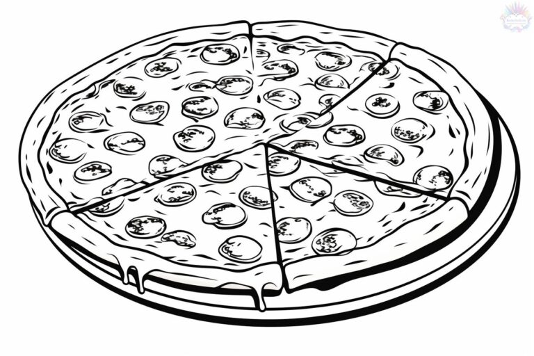 Pizza Para Colorir - Vários Desenhos Para Imprimir e Pintar