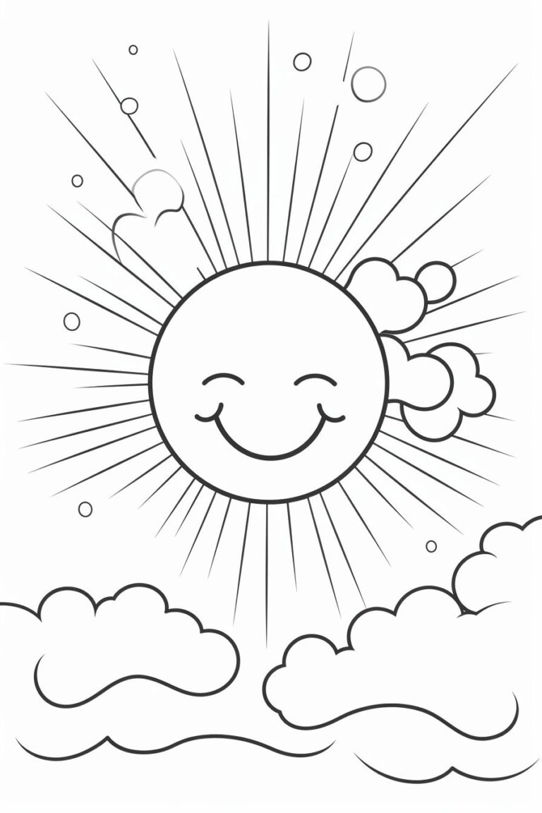 Sol Para Colorir + De 50 Desenhos Para Imprimir e Pintar