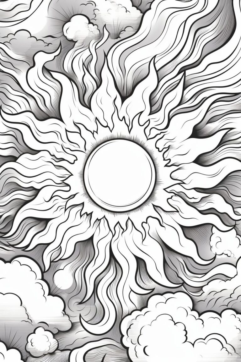Sol Para Colorir + De 50 Desenhos Para Imprimir e Pintar