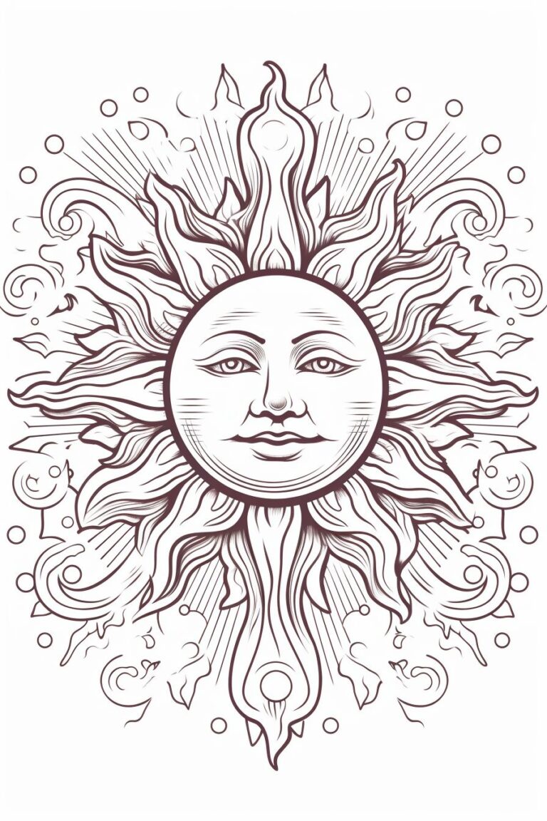 Sol Para Colorir + De 50 Desenhos Para Imprimir e Pintar