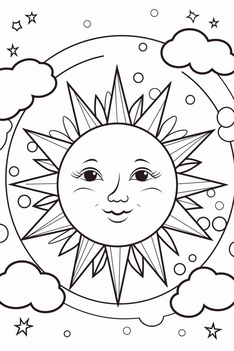 Sol Para Colorir + De 50 Desenhos Para Imprimir e Pintar