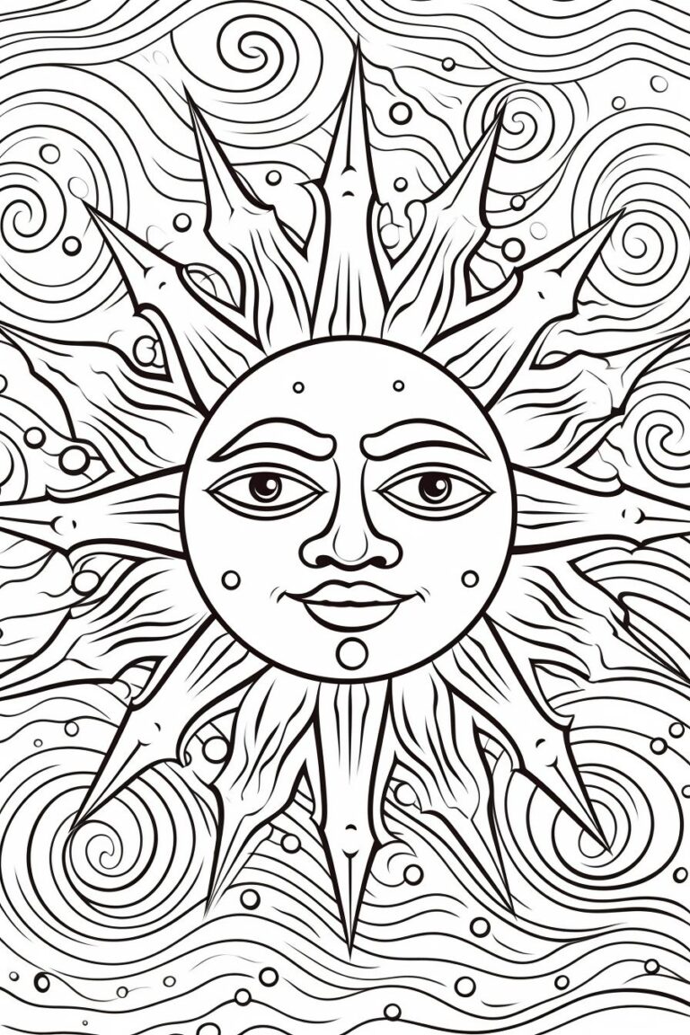 Sol Para Colorir + De 50 Desenhos Para Imprimir e Pintar