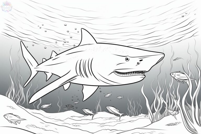 Tubarão Para Colorir + De 40 Desenhos Para Imprimir e Pintar