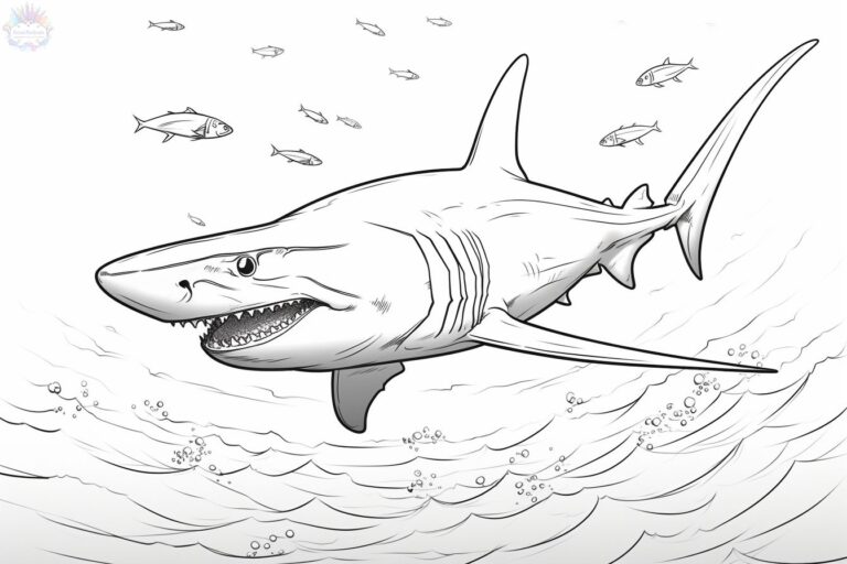 Tubarão Para Colorir + De 40 Desenhos Para Imprimir e Pintar