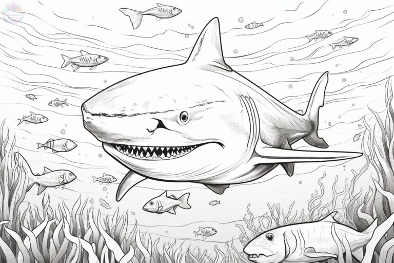 Tubarão Para Colorir + De 40 Desenhos Para Imprimir e Pintar