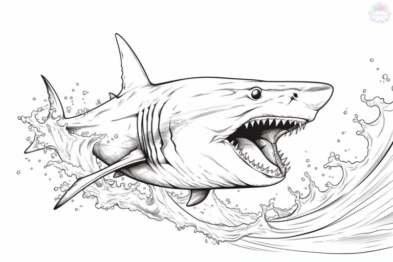 Tubarão Para Colorir + De 40 Desenhos Para Imprimir e Pintar