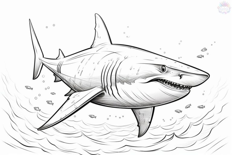 Tubarão Para Colorir + De 40 Desenhos Para Imprimir e Pintar