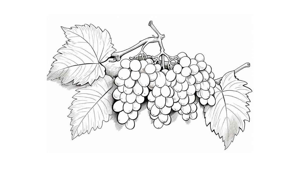 Desenhos De Uva Para Colorir