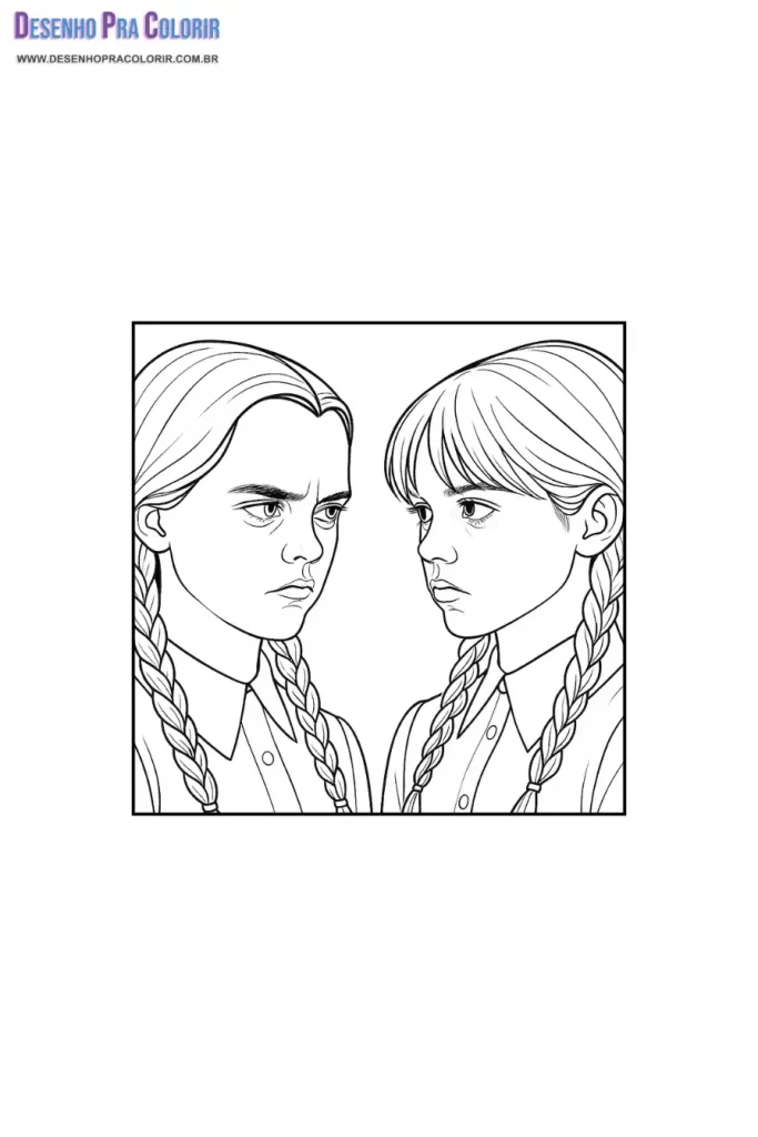 Wandinha Para Colorir + De 60 Desenhos Para Imprimir e Pintar