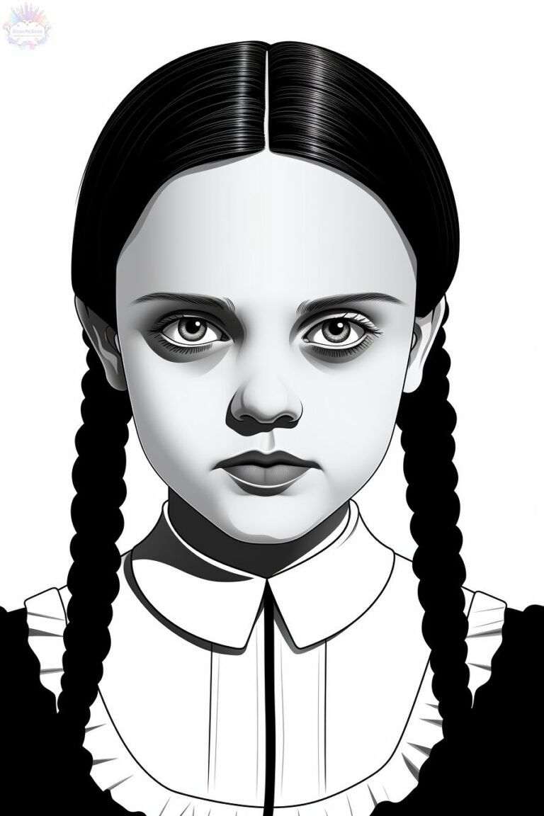 Wandinha Para Colorir + De 60 Desenhos Para Imprimir e Pintar