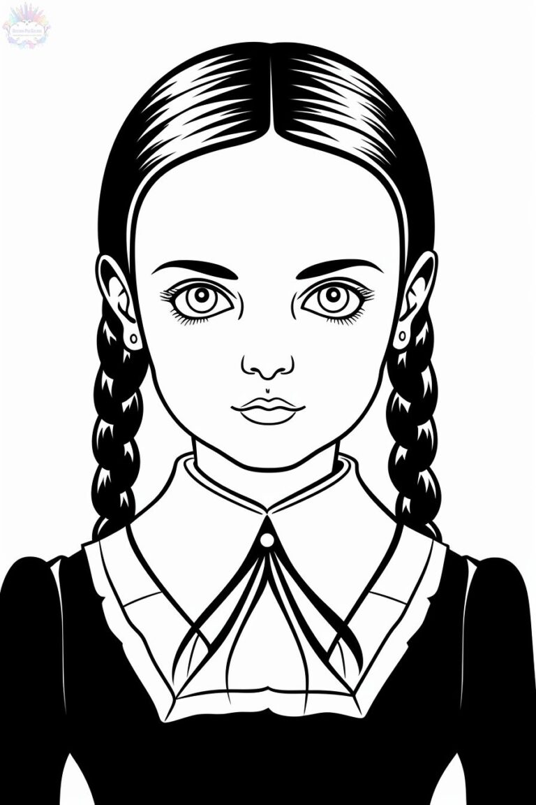 Wandinha Para Colorir + De 60 Desenhos Para Imprimir e Pintar