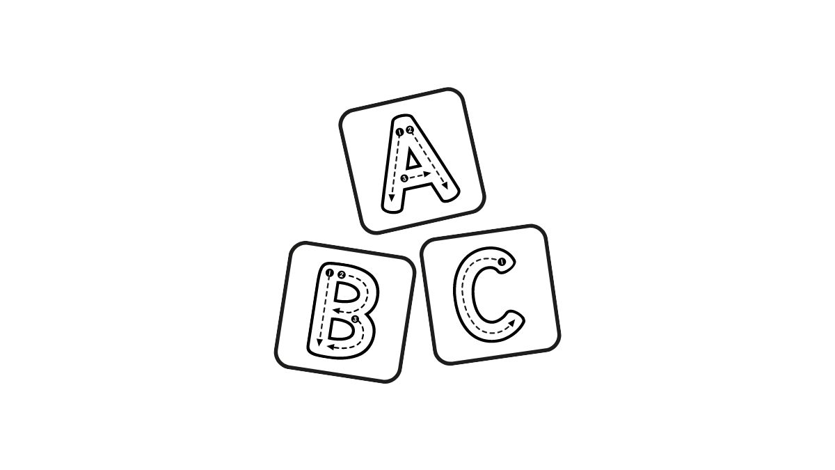 Jardim De Infancia Abc Para Colorir