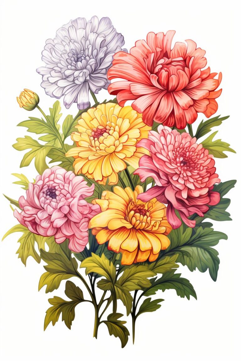 Flores Coloridas Para Imprimir + De 160 Desenhos Para Baixar!