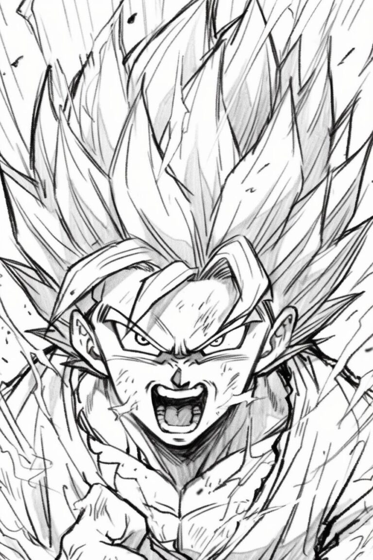 Goku Para Colorir - Dezenas de Desenhos Exclusivos Para Imprimir