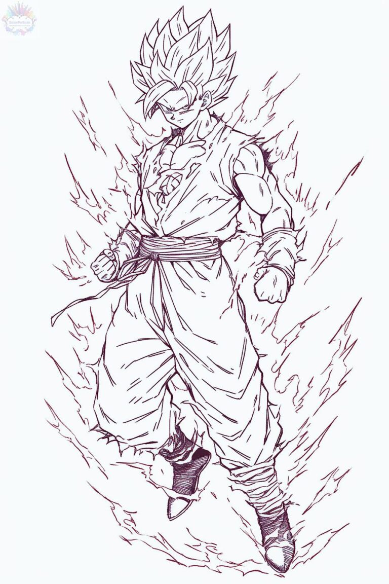 Goku Para Colorir - Dezenas de Desenhos Exclusivos Para Imprimir
