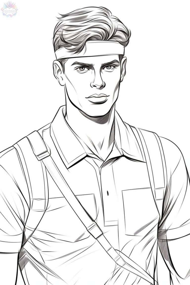 Homem Para Colorir + De 60 Desenhos Para Imprimir e Pintar