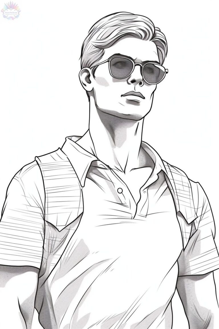 Homem Para Colorir + De 60 Desenhos Para Imprimir e Pintar