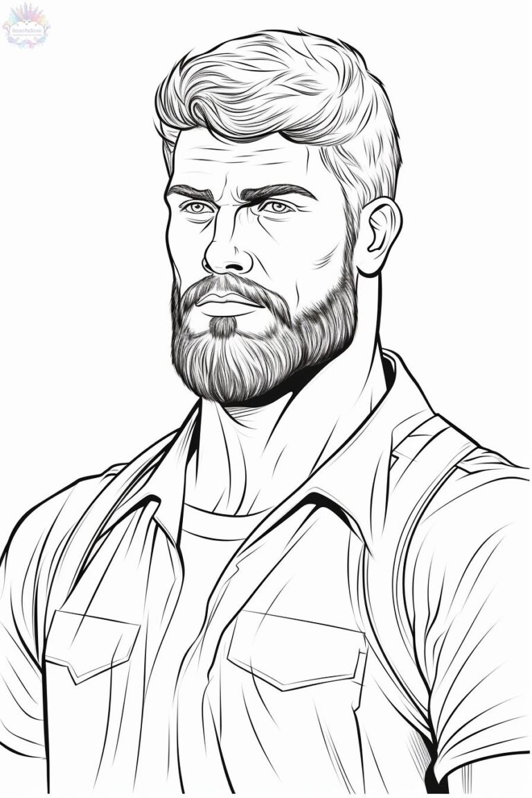 Homem Para Colorir + De 60 Desenhos Para Imprimir e Pintar