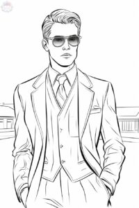 Homem Para Colorir + De 60 Desenhos Para Imprimir e Pintar