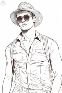 Homem Para Colorir + De 60 Desenhos Para Imprimir e Pintar