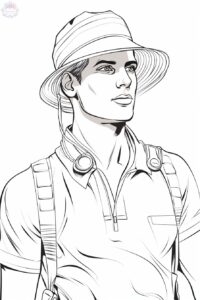 Homem Para Colorir + De 60 Desenhos Para Imprimir e Pintar