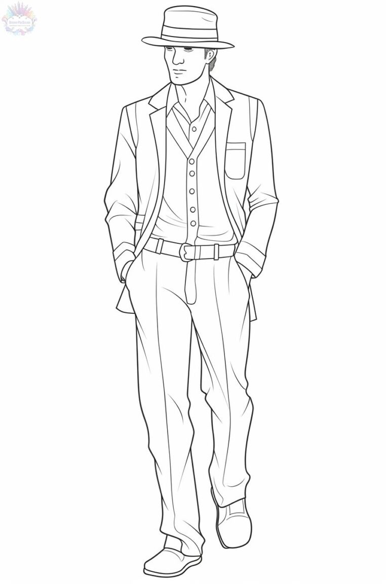 Homem Para Colorir + De 60 Desenhos Para Imprimir e Pintar