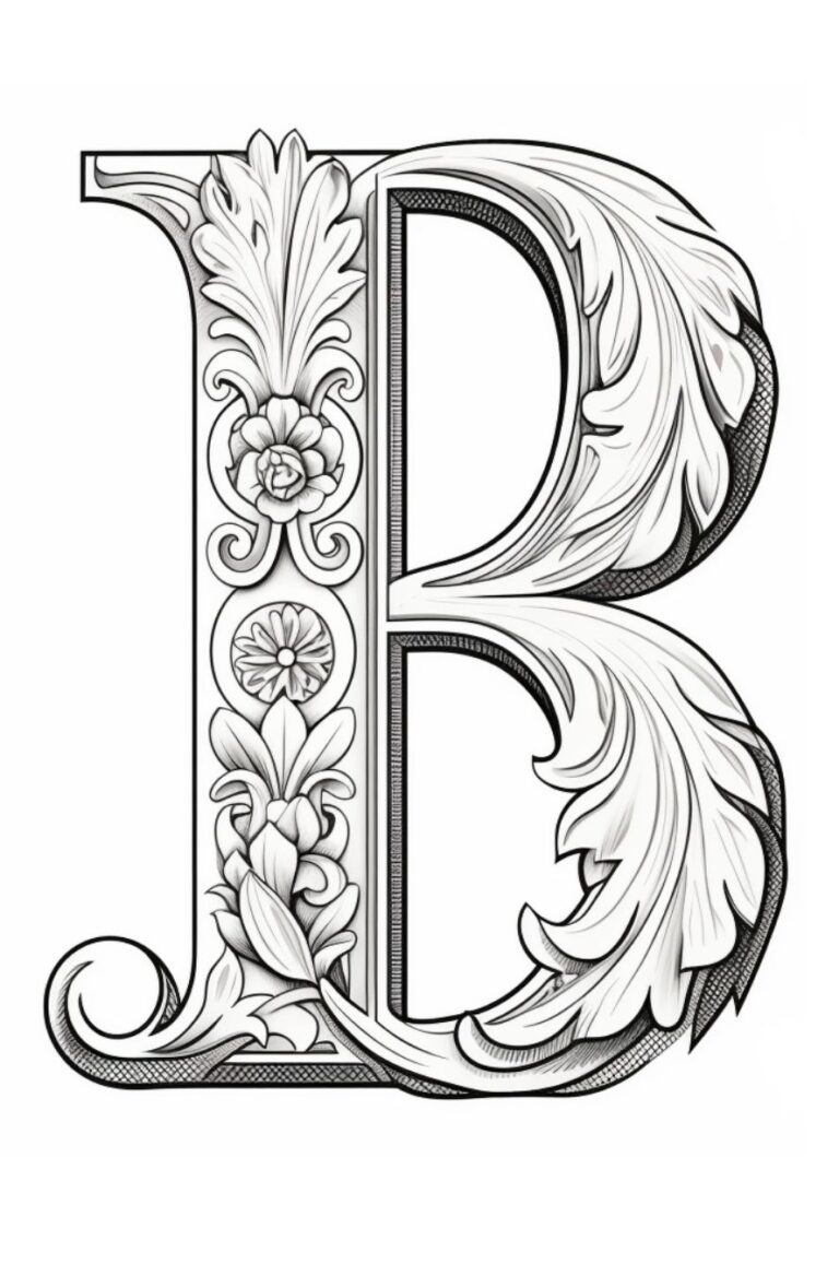 Letra Para Colorir + De 30 Desenhos Para Imprimir e Pintar