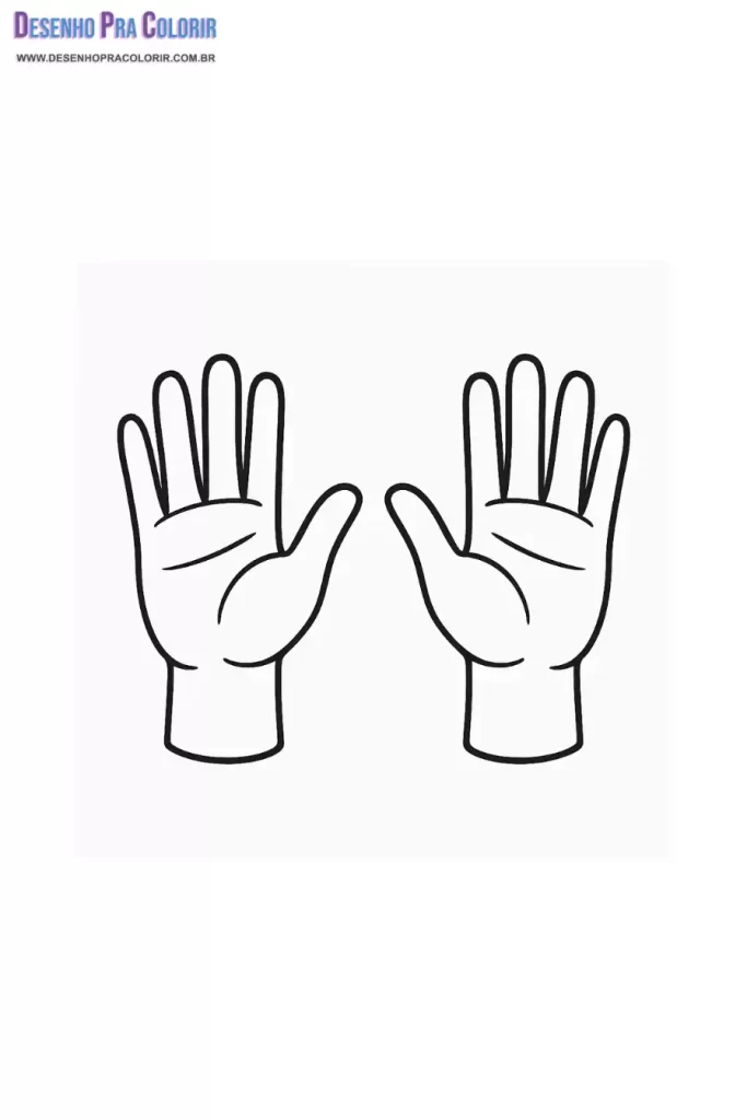Mãos Para Colorir + De 30 Desenhos Para Imprimir e Pintar