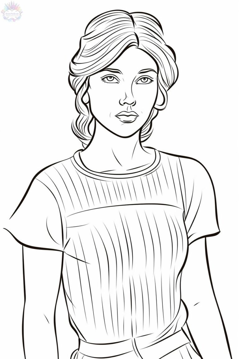 Mulher Para Colorir - Diferentes Épocas, Poses e Estilos