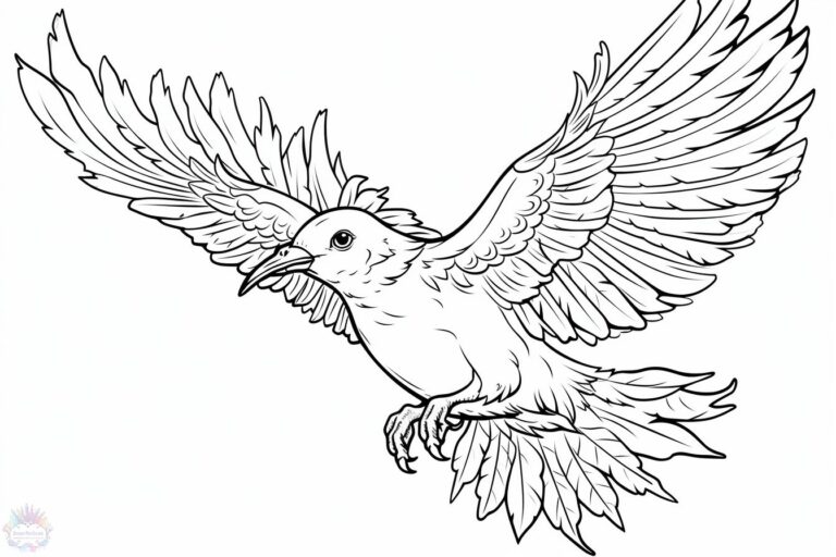 Pássaro Para Colorir - Desenho Pra Colorir