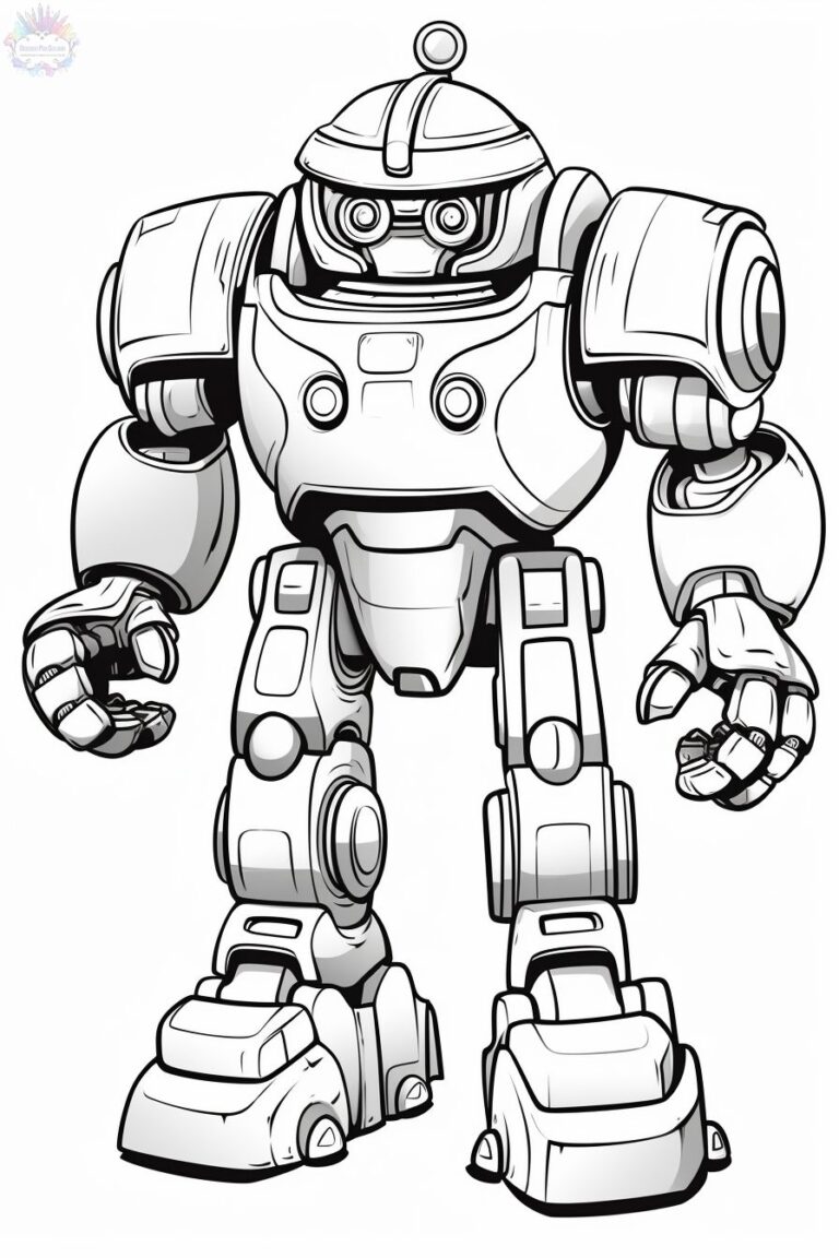 Robô Para Colorir + De 75 Desenhos Grátis Para Imprimir e Pintar