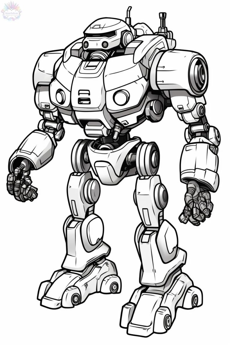 Robô Para Colorir + De 75 Desenhos Grátis Para Imprimir e Pintar