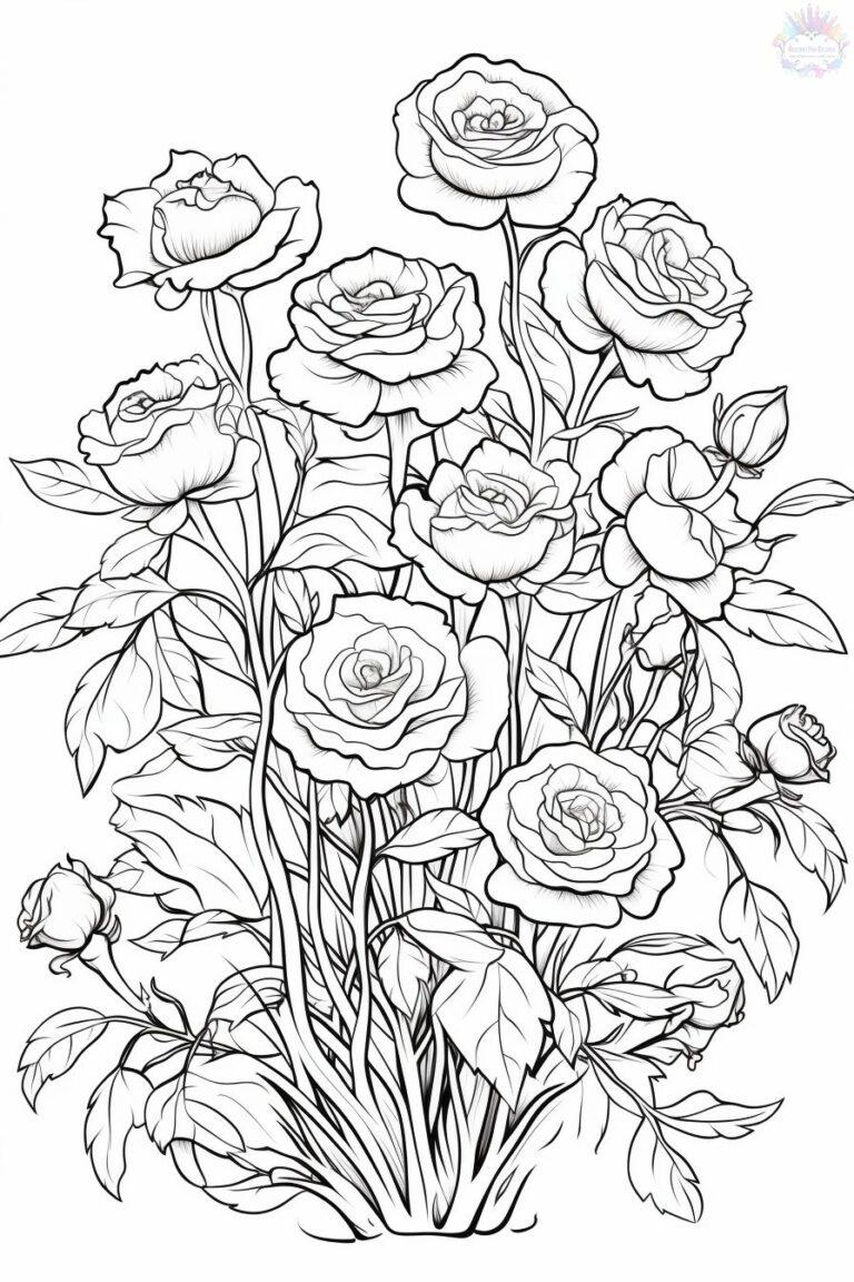 Rosa Para Colorir + De 35 Desenhos Para Imprimir e Pintar