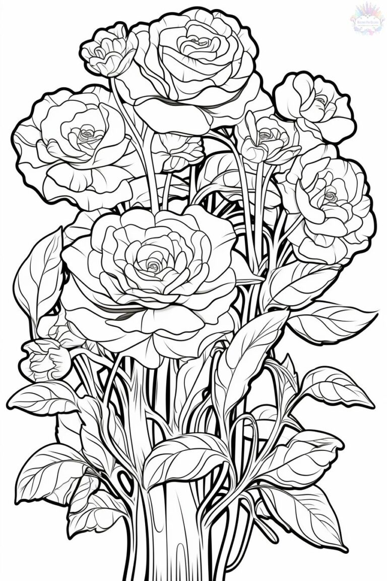 Rosa Para Colorir + De 35 Desenhos Para Imprimir e Pintar